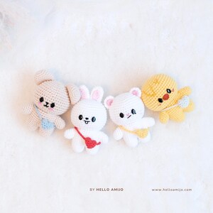 Baby SKZOO Bundle 4 in 1 Bbokari, Leebit, Jiniret and Puppym Amigurumi ...