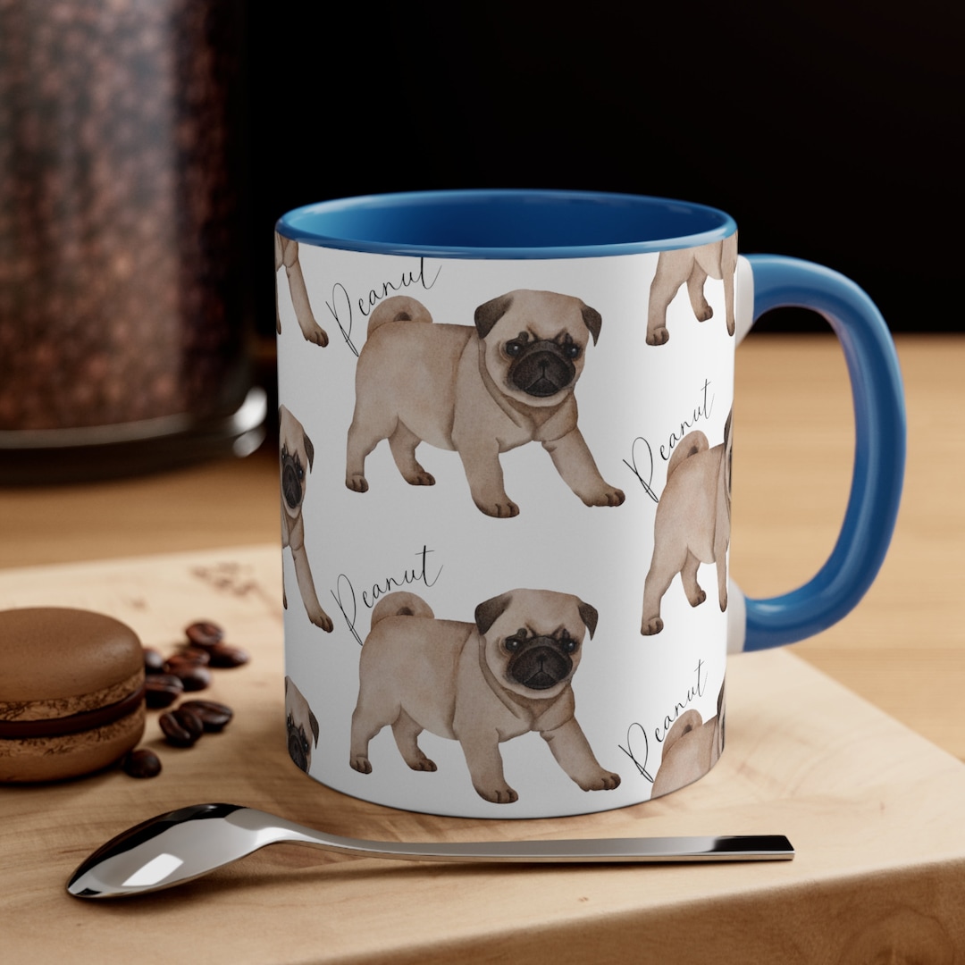 Custom Dog Mug, Secret Santa Gift, Personalized Dog Face Mug ...