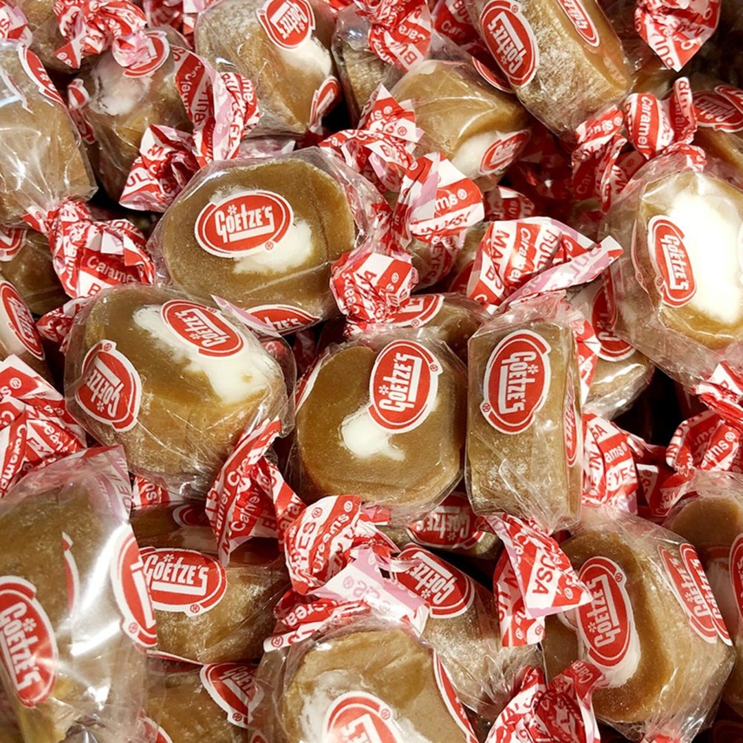 Goetze's CARAMEL CREAMS Bullseye Candy 5LB No Cost Ship - Etsy
