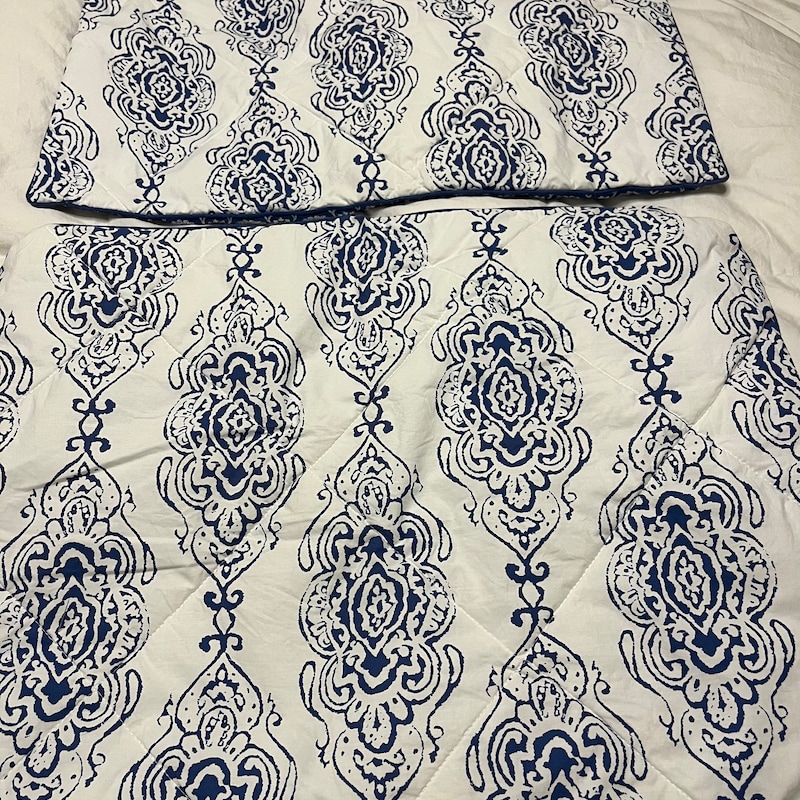 Blue Quilted Standard Shams - Etsy