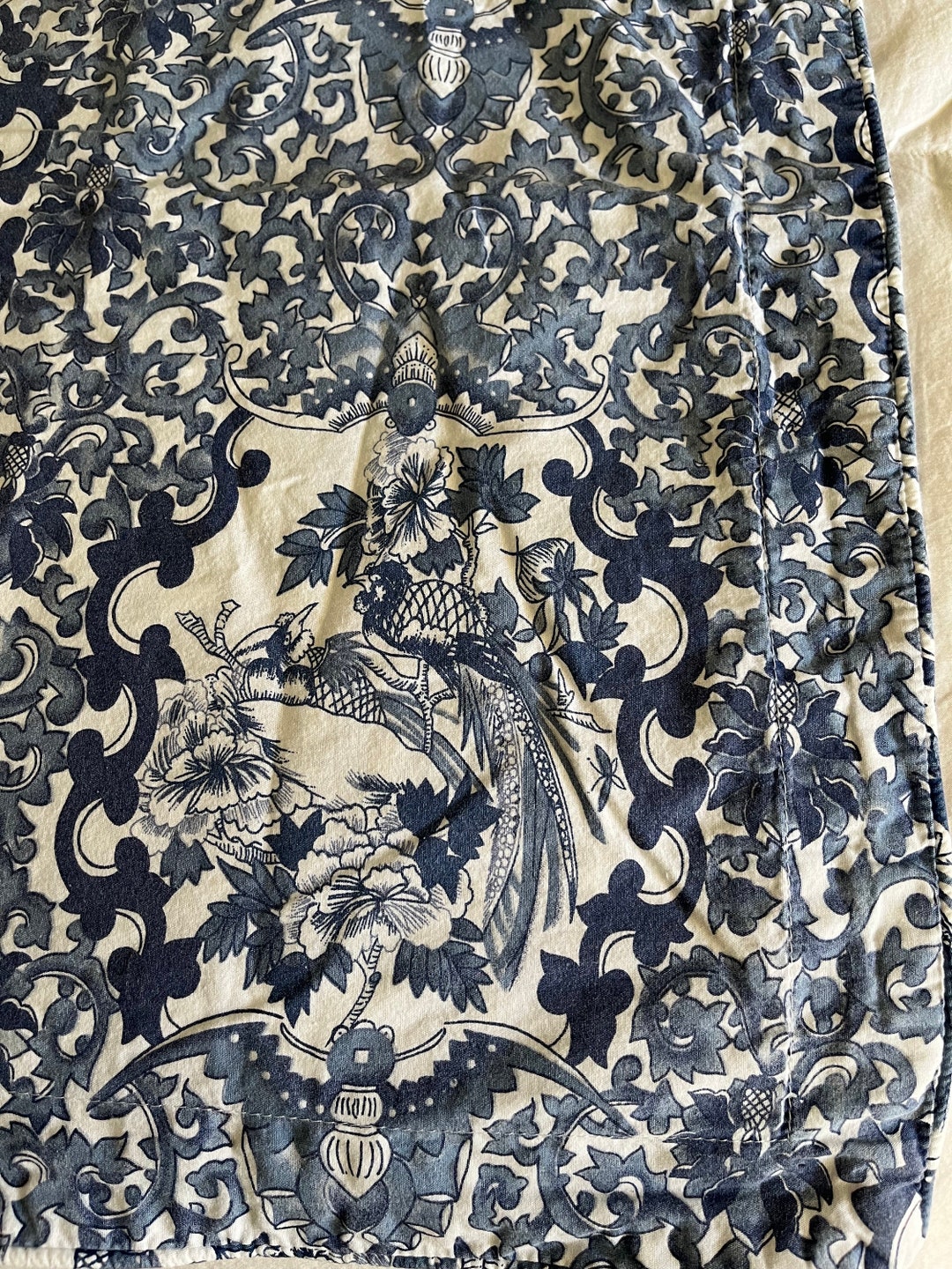 Ralph Lauren Shams KING Tamarind Blue White Chinoiserie Cotton - Etsy
