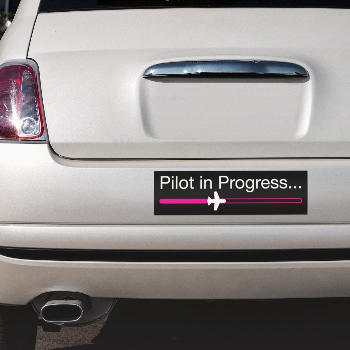 Pilot in Progress - Bumper Sticker - Gift for Student Pilot - Etsy