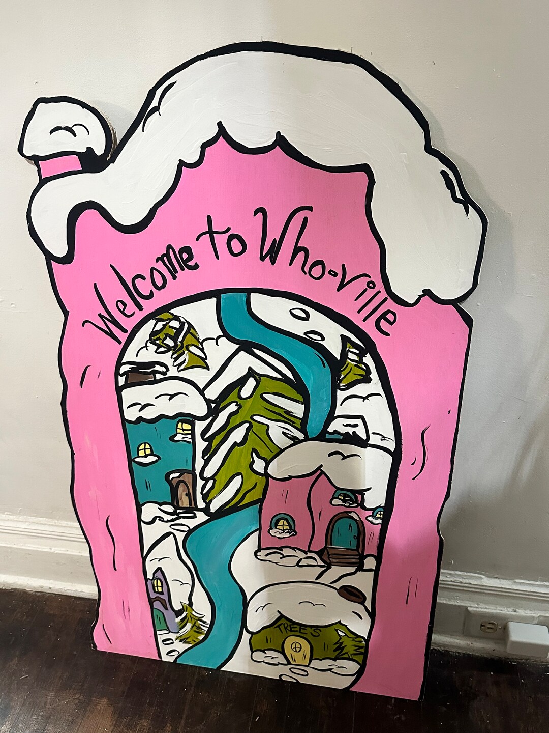 Welcome to Who-vile 3 Foot Tall Sign - Etsy