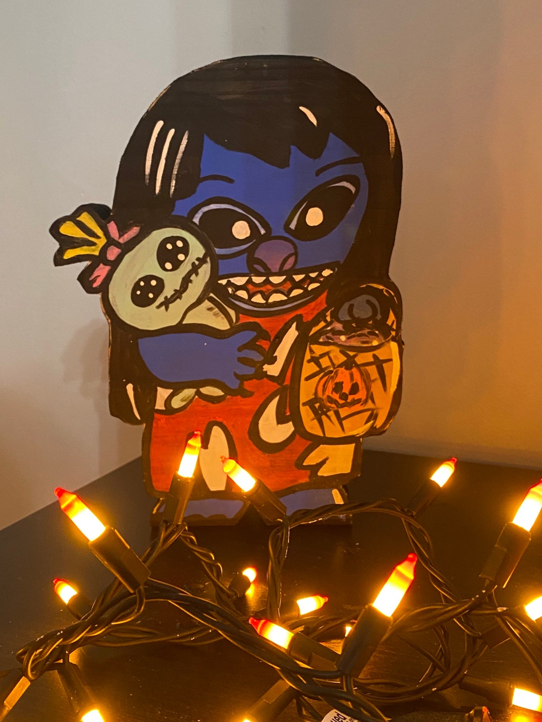 Stich Dressed up as Lilo Halloween Decoration - Etsy