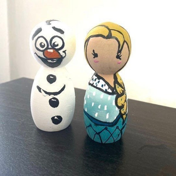 Frozen Peg Dolls - Etsy