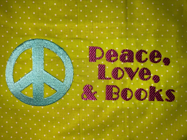 Peace Sign Reading Pillow - Etsy