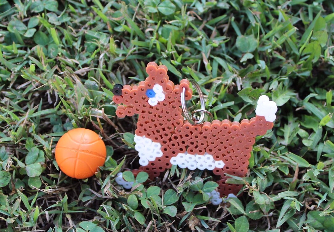 Perler Bead Dog Keychain / Clip - Etsy