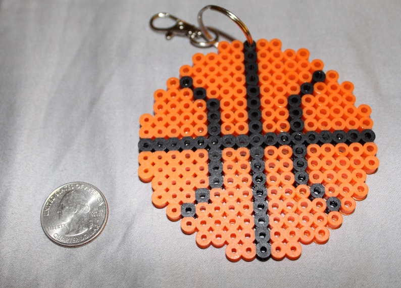 Basketball Perler Bead Keychain / Bag Clip - Etsy