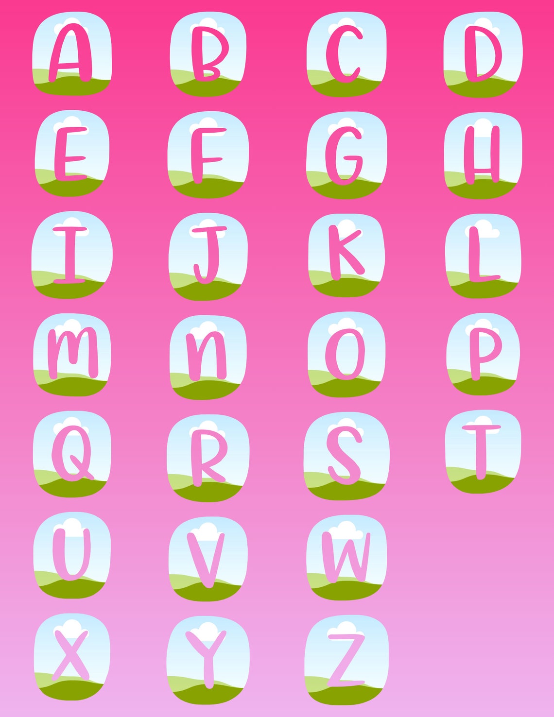 Bubble Font Frame Template + Pattern Bonus - Etsy