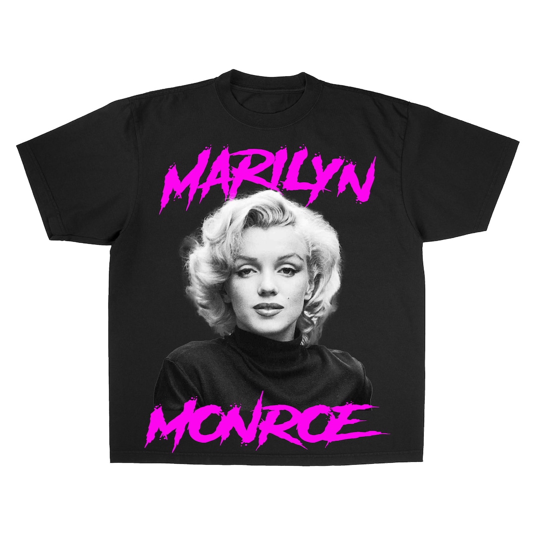 Marilyn Monroe Vintaged Washed Tshirt Graphic Tees Womens Tshirts Mens ...