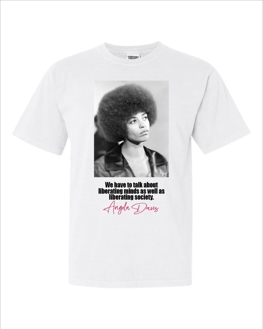 Angela Davis Vintage Tshirt Black Love Black History Juneteenth Tee ...