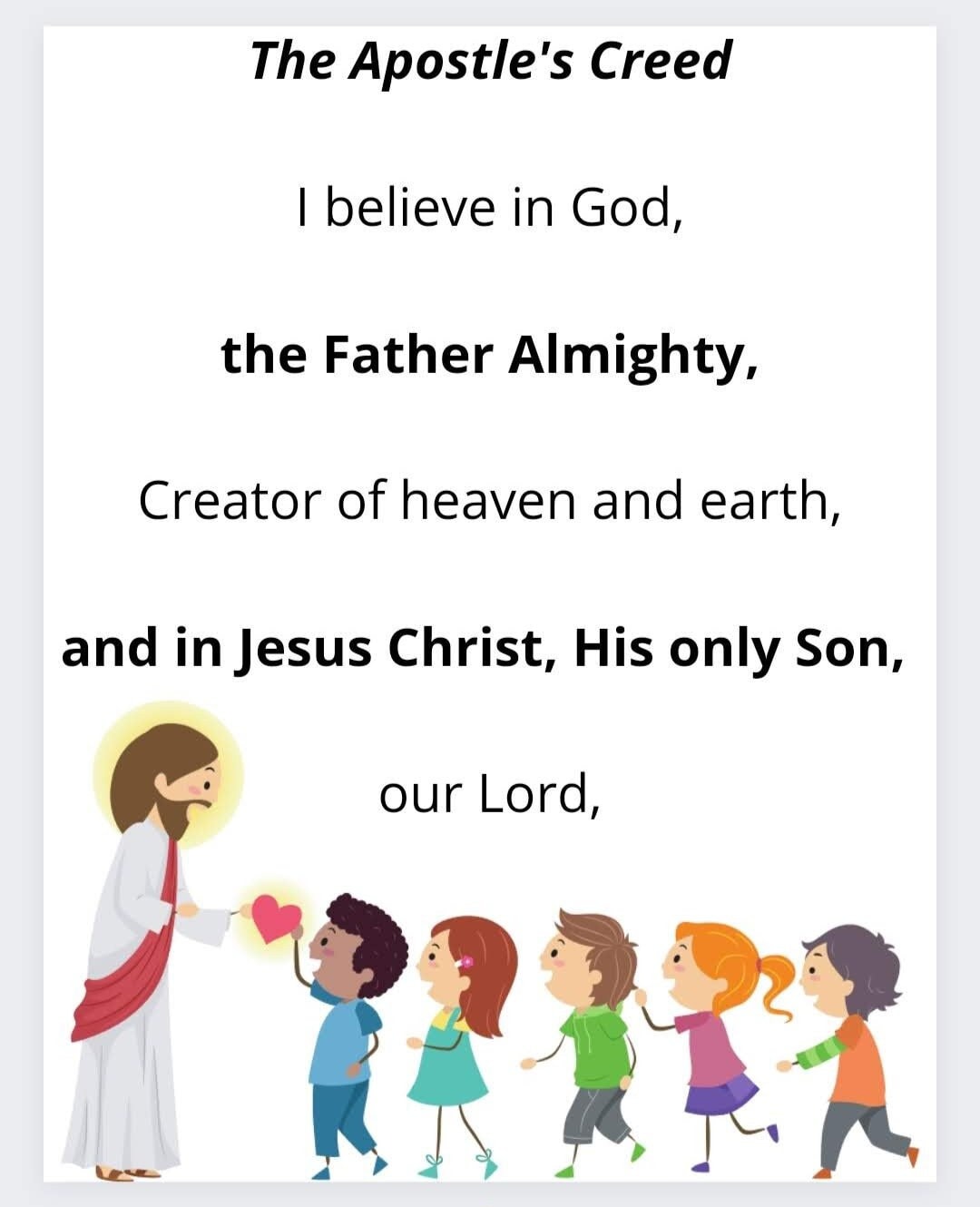 The Apostle's Creed - Catholic Prayer - Digital Download - Morning Time ...