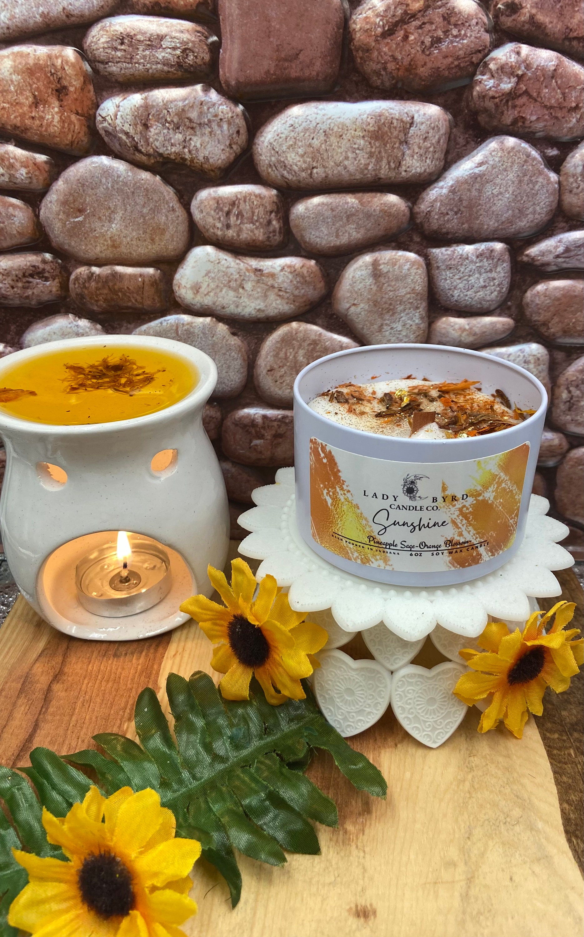 Sunshine, Sunflower, Sunshine Candle, Soy Candle, Uplifting, Happiness ...