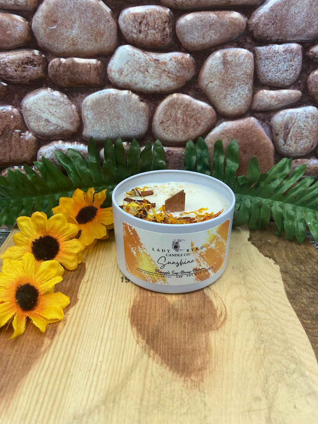 Sunshine, Sunflower, Sunshine Candle, Soy Candle, Uplifting, Happiness ...