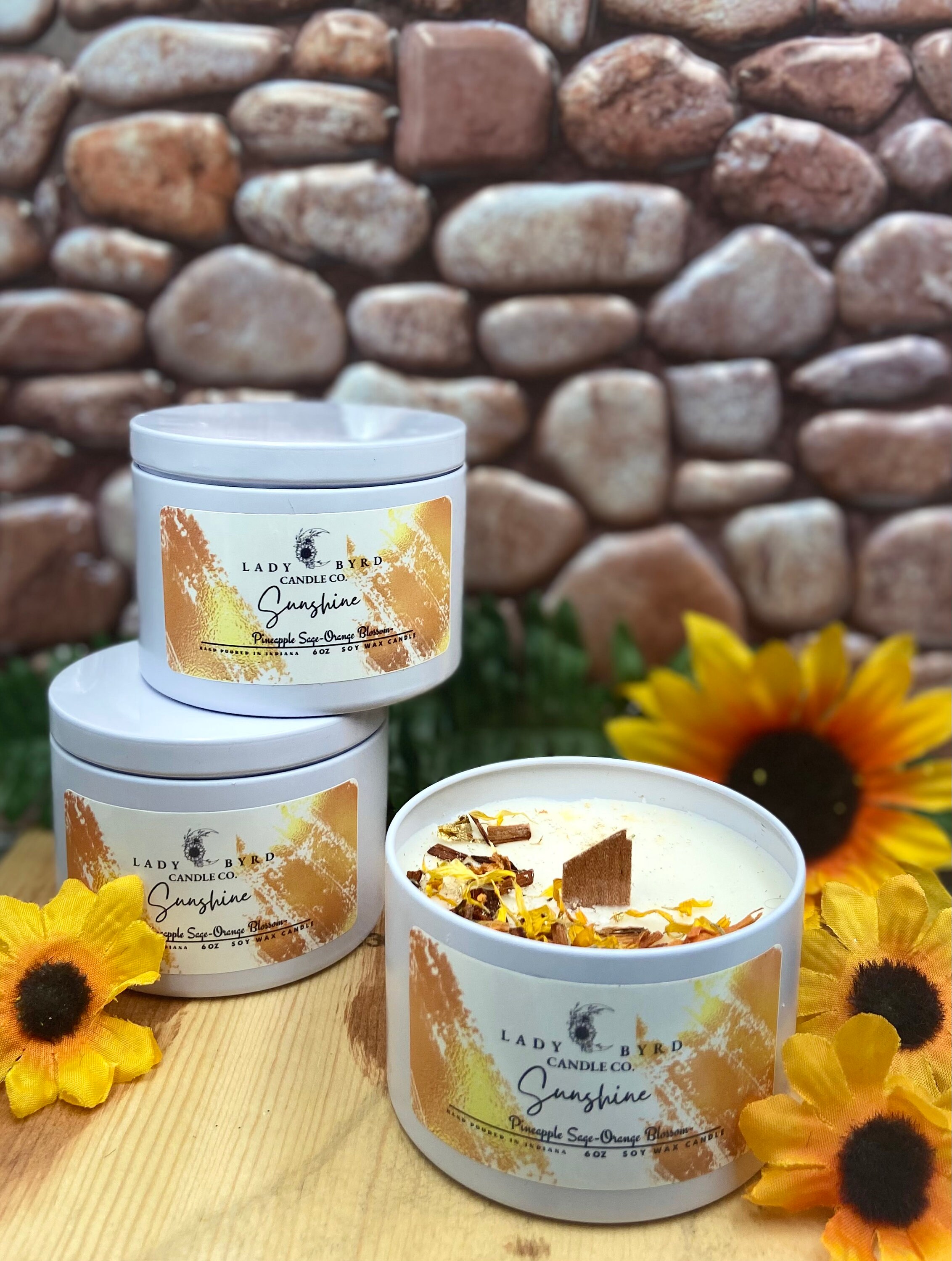 Sunshine, Sunflower, Sunshine Candle, Soy Candle, Uplifting, Happiness ...