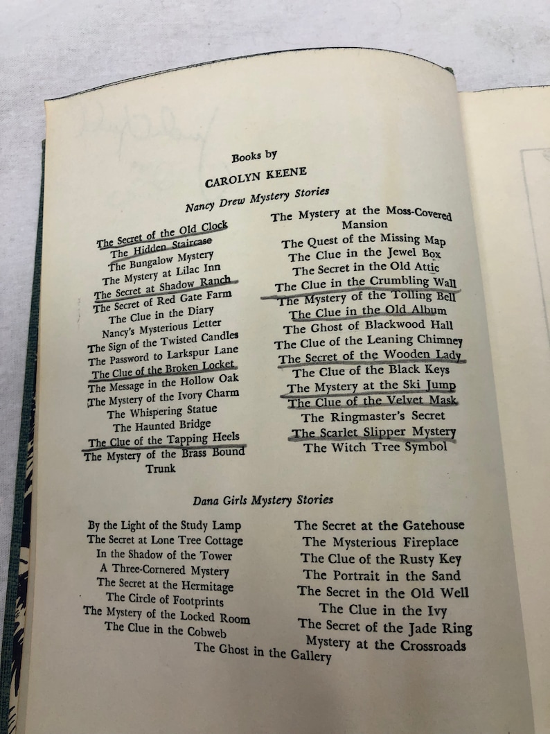 Nancy Drew the Clue of the Tapping Heels Carolyn Keene 1939 Grosset ...