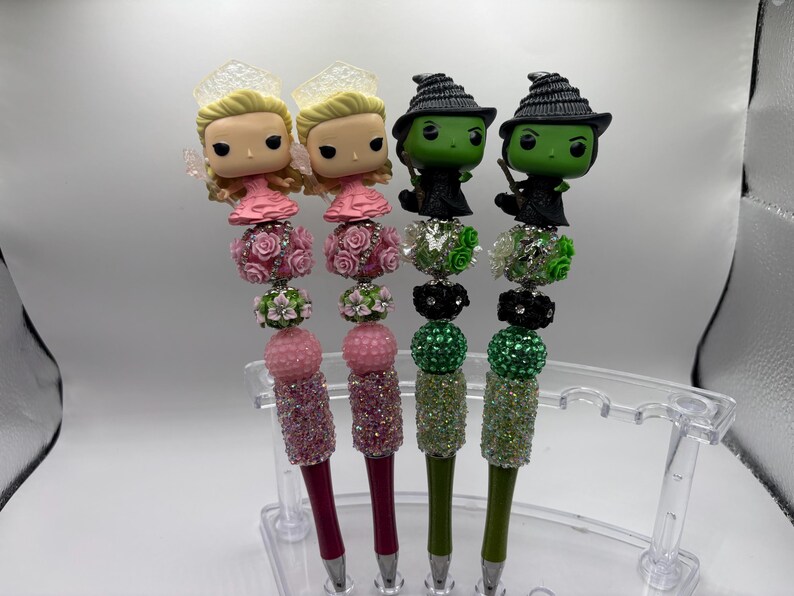 Wicked-inspired Beadable Pens – Glinda & Wicked Witch – Bling Pens ...