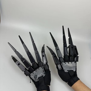 Mechanical Claw Gloves - Black Technology, Halloween Costume Prop - Etsy