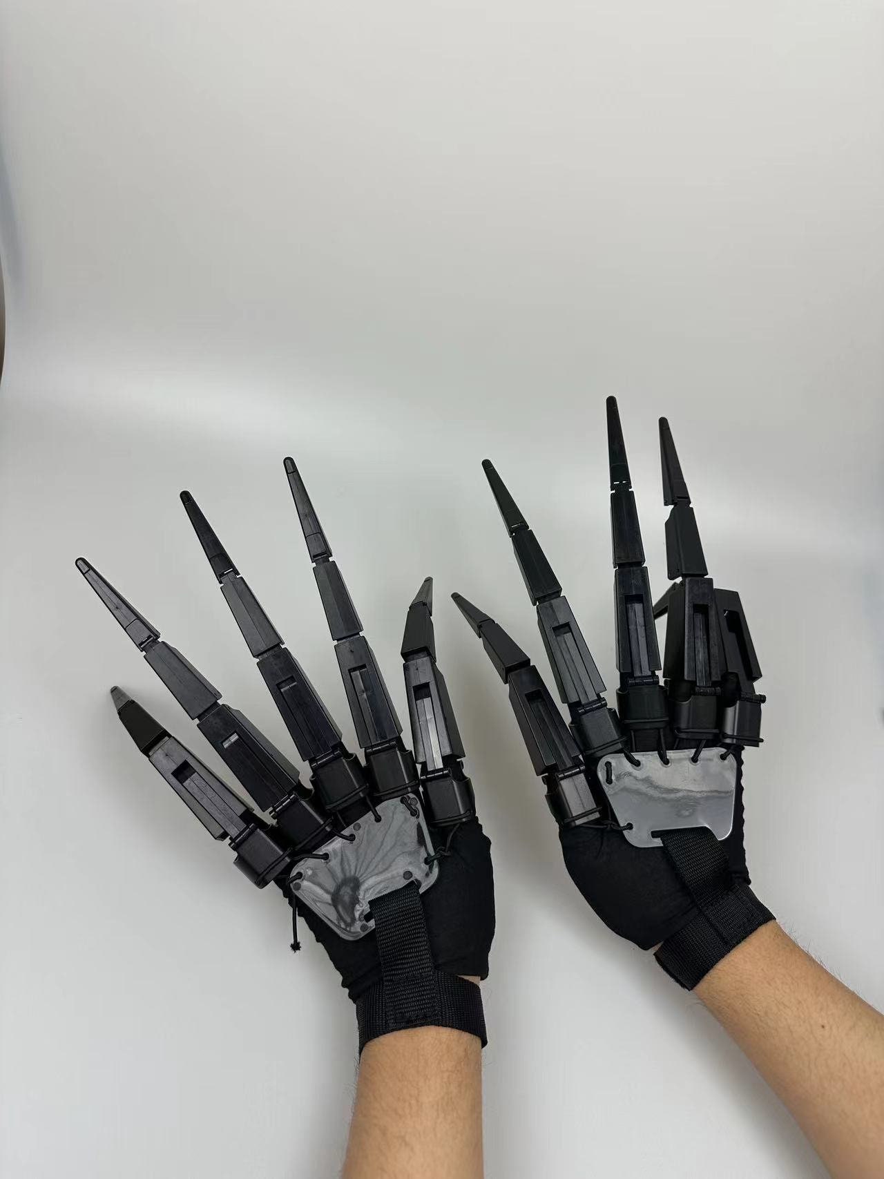 Halloween Party Mechanical Robot Gloves Black Technology Gloves ... Halloween Party Mechanical Robot Gloves Black Technology Gloves ...