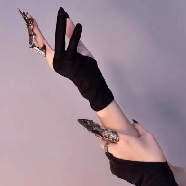 Gothic Gloves - Etsy