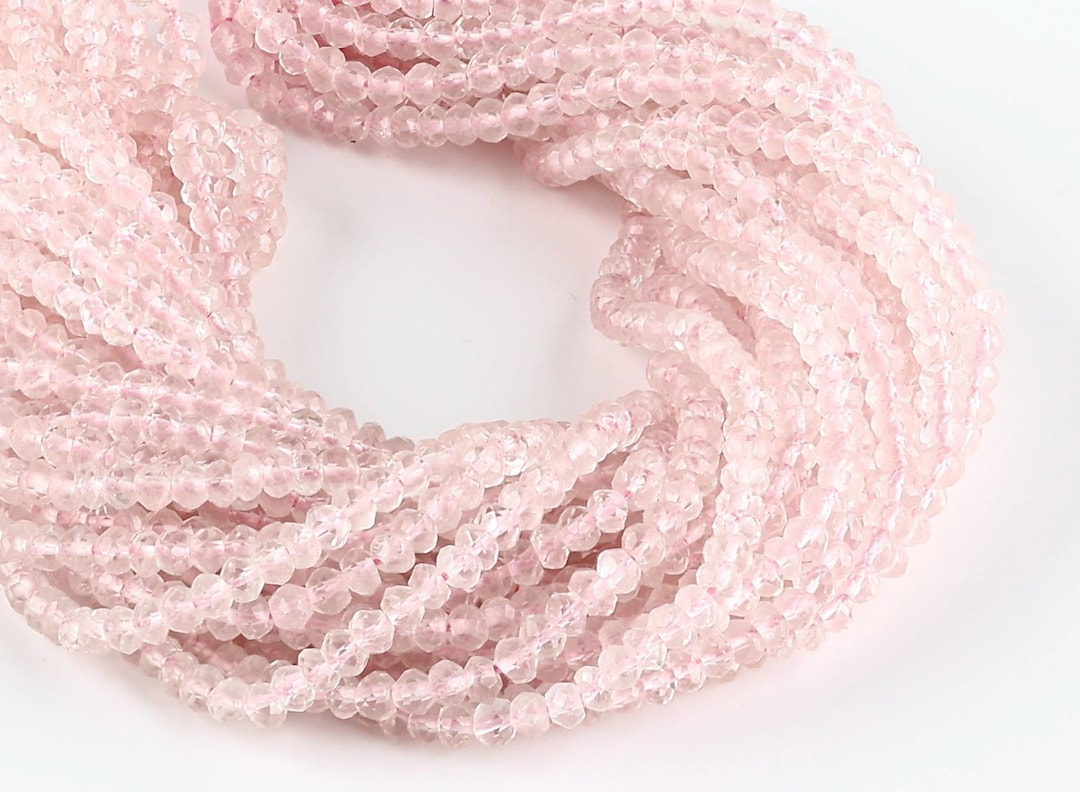 Natural Mauve Pink ROSE QUARTZ Beads Grade AAA Genuine Quartz Gemstone ...