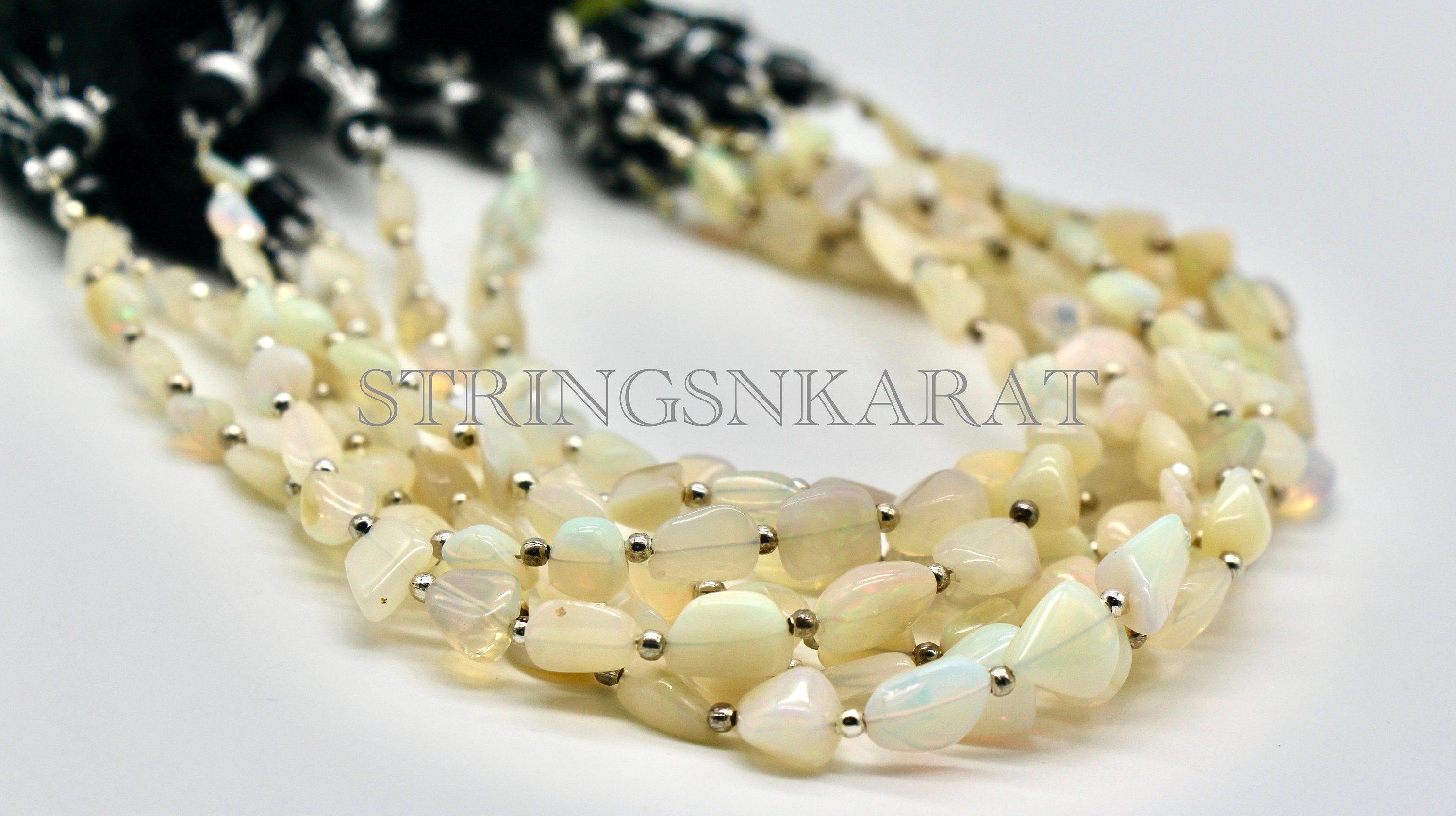 Ethiopian Opal Smooth Nugget Beads Natural Wax Opal Beads With Fire ...