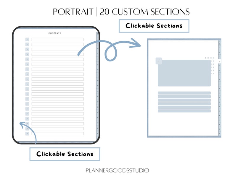 Minimalist Style Portrait Digital Notebook Aesthetic Digital ...