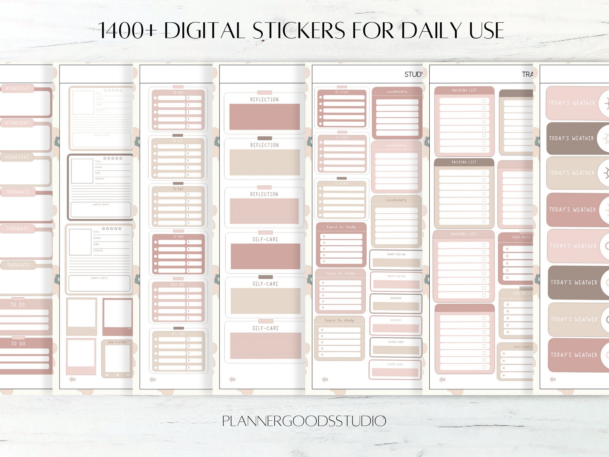 Digital Widget Stickers, Digital Stickers Goodnotes, Goodnotes Widget ...