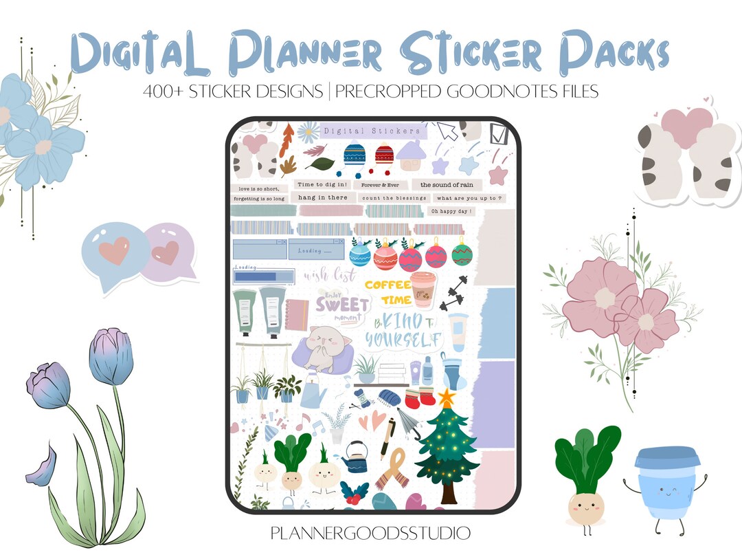 Aesthetic Scrapbook Themed Digital Stickers Bundle | Aesthetic ...