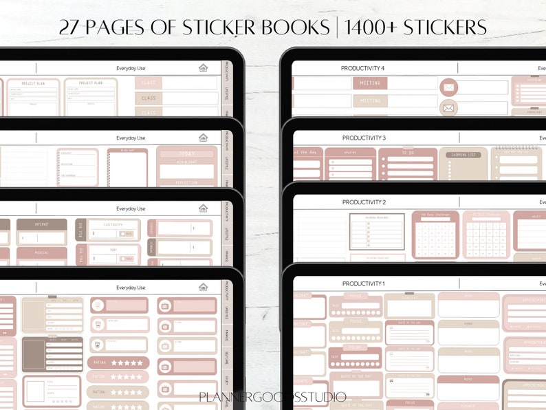 Digital Widget Stickers, Digital Stickers Goodnotes, Goodnotes Widget ...