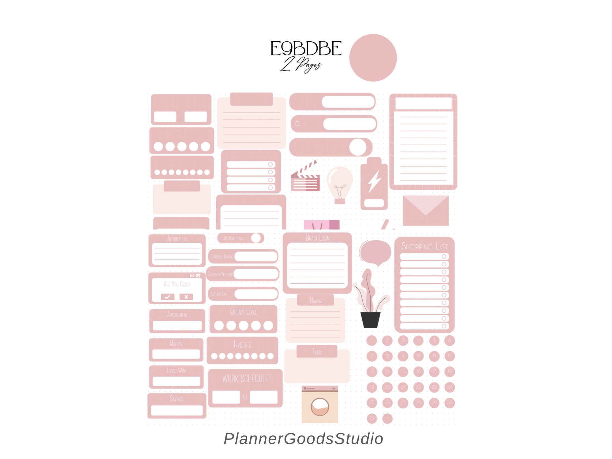 Goodnotes Digital Stickers,goodnotes Sticker Packs,digital Stickers ...