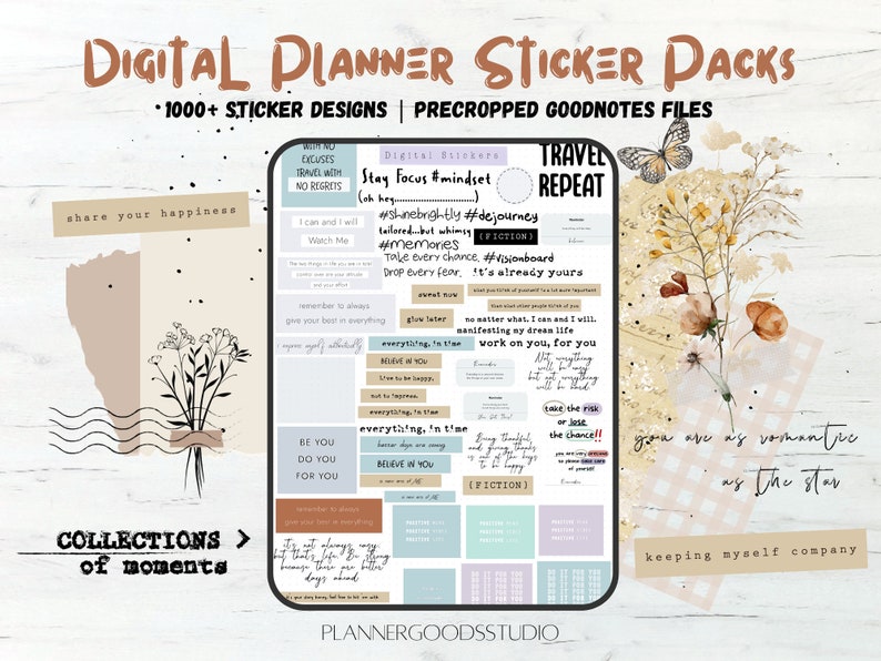 Mega Digital Sticker Packs | Vintage Stickers | Aesthetic Stickers ...
