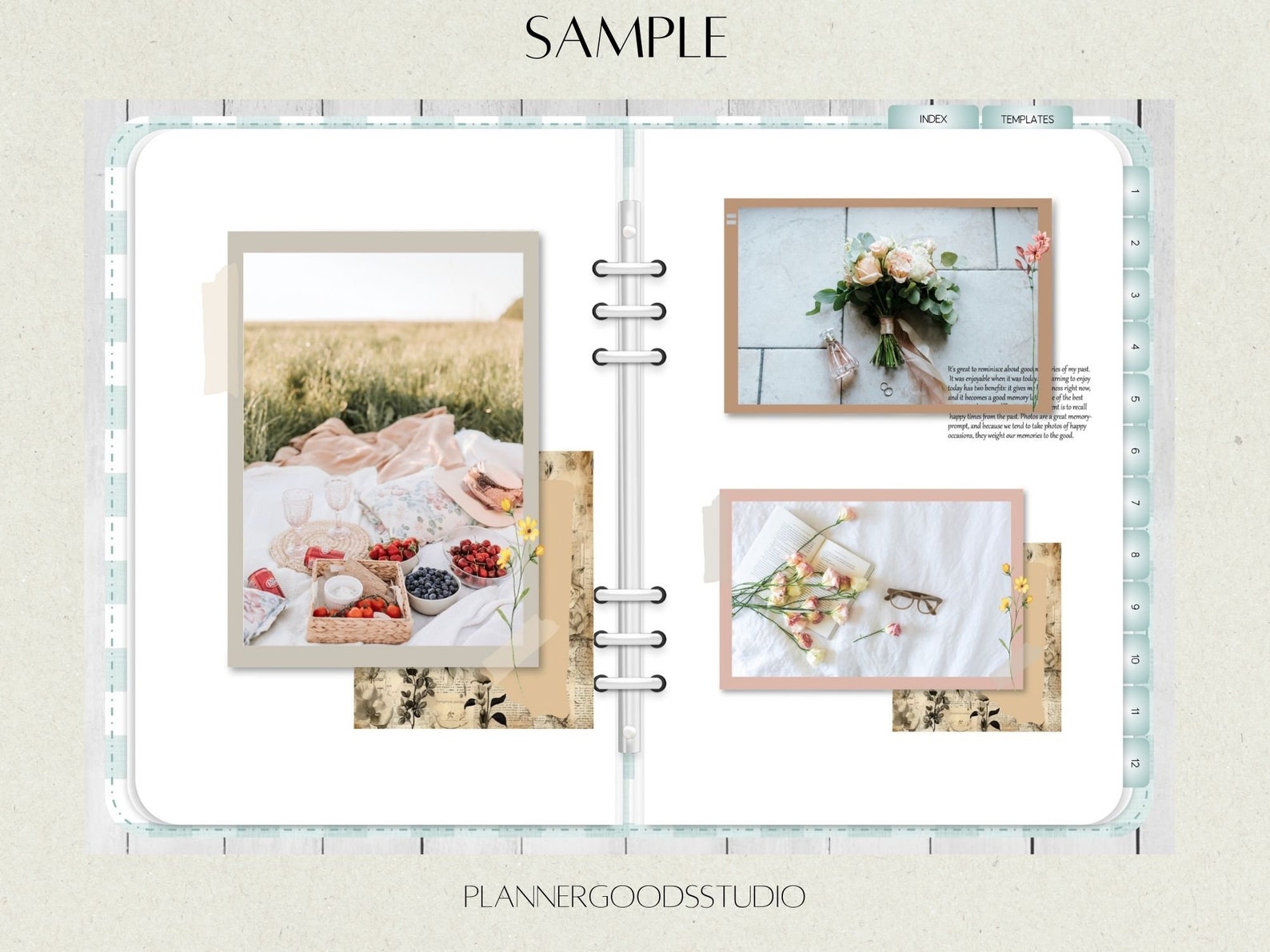 Aesthetic Digital Photo Frame, Aesthetic Frame Stickers, Realistic ...