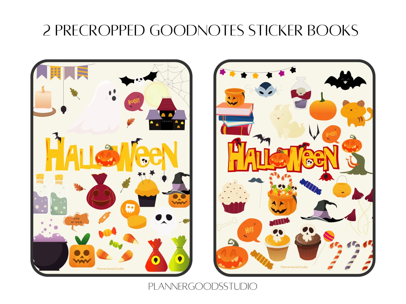 Halloween Goodnotes Sticker Packs Halloween Digital Planning October ...