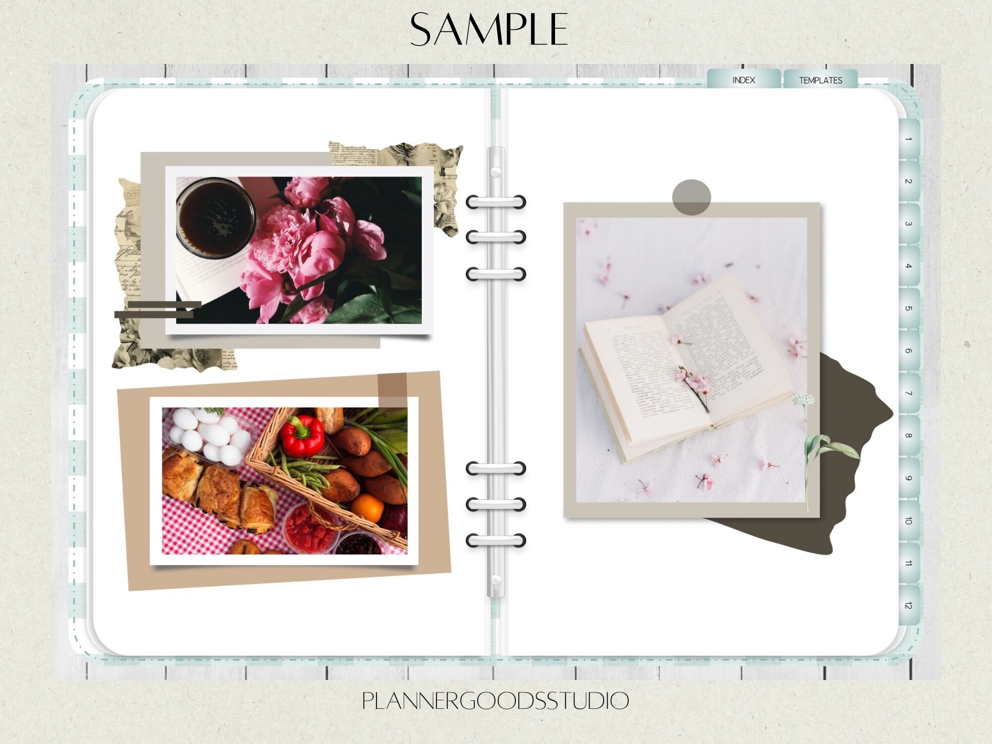 Aesthetic Digital Photo Frame, Aesthetic Frame Stickers, Realistic ...