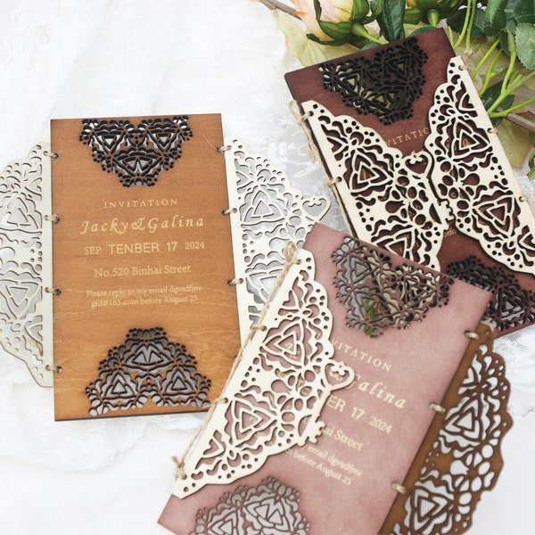 Shaped Wedding Invitations - Etsy