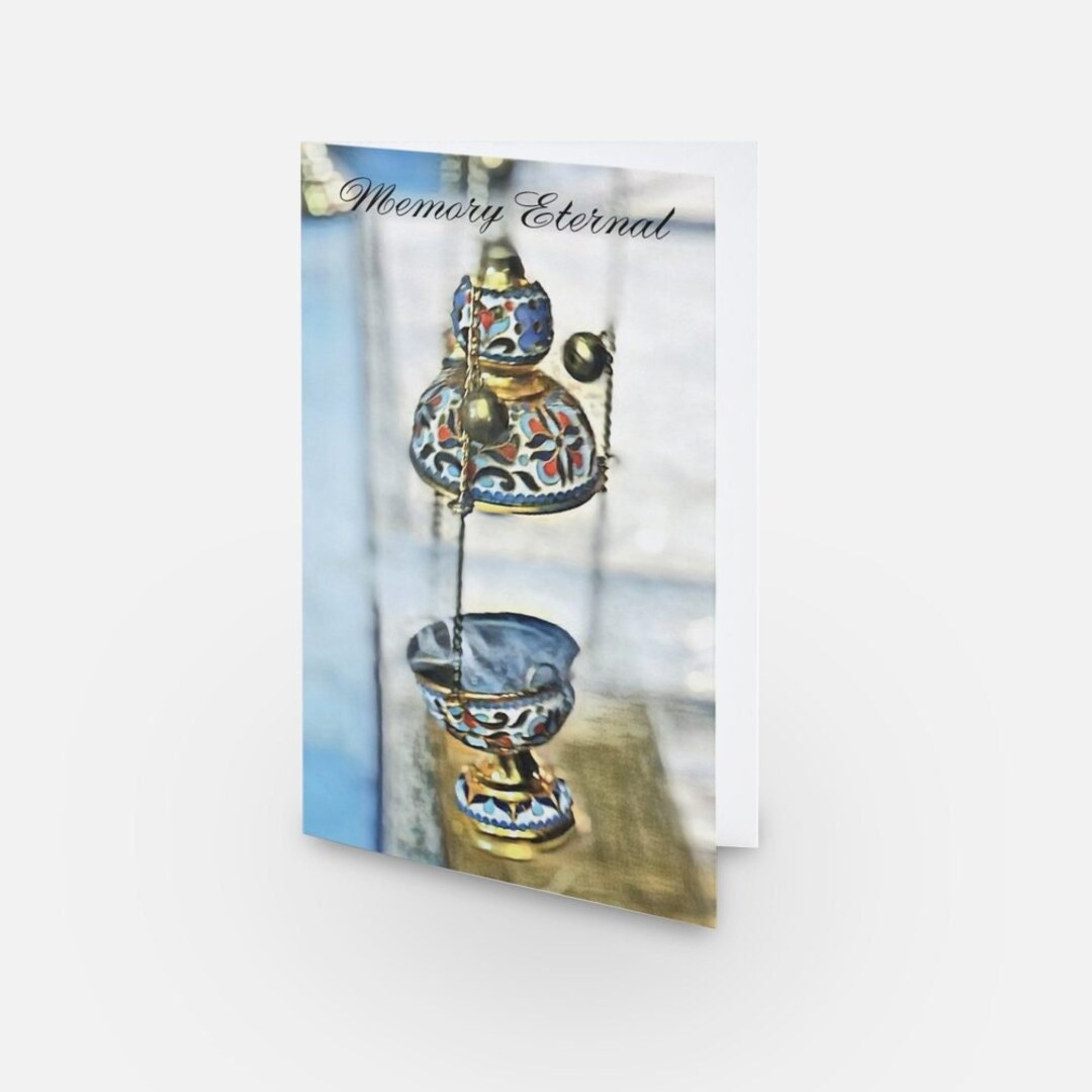 Memory Eternal Orthodox Sympathy Card Censer - Etsy