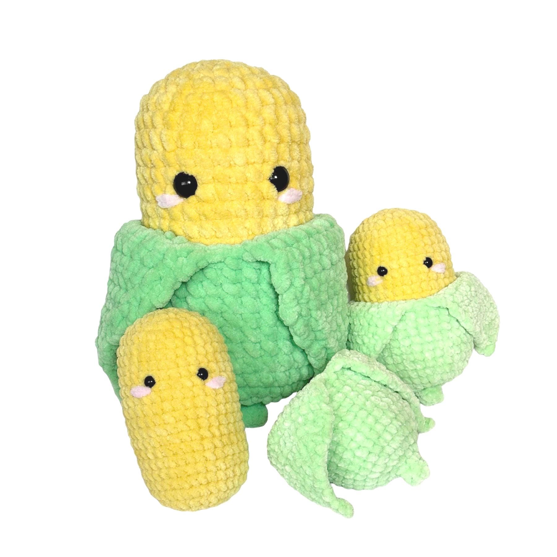 Crochet Corn Plushie Food Amigurumi Cute Stuffed Food Handmade Gift ...
