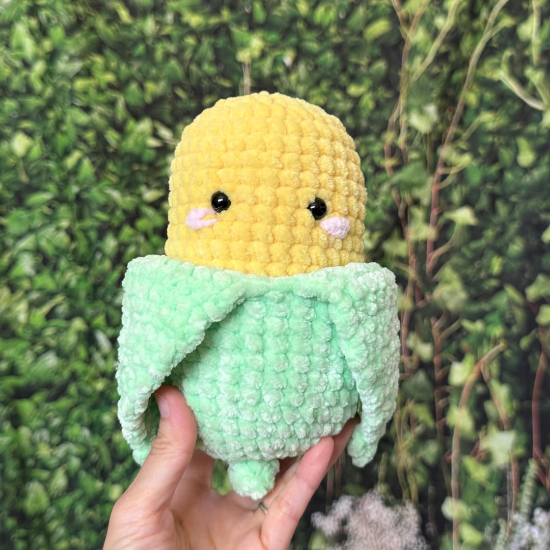 Crochet Corn Plushie Food Amigurumi Cute Stuffed Food Handmade Gift ...