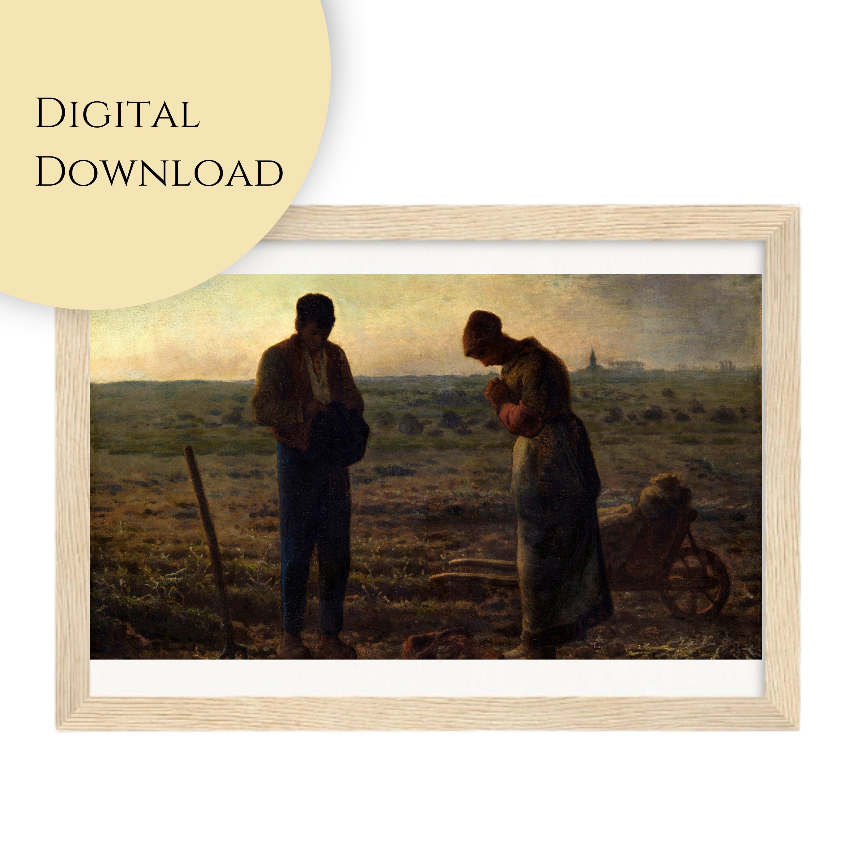 The Angelus (l'angélus) - Jean-françois Millet/historical Christian ...