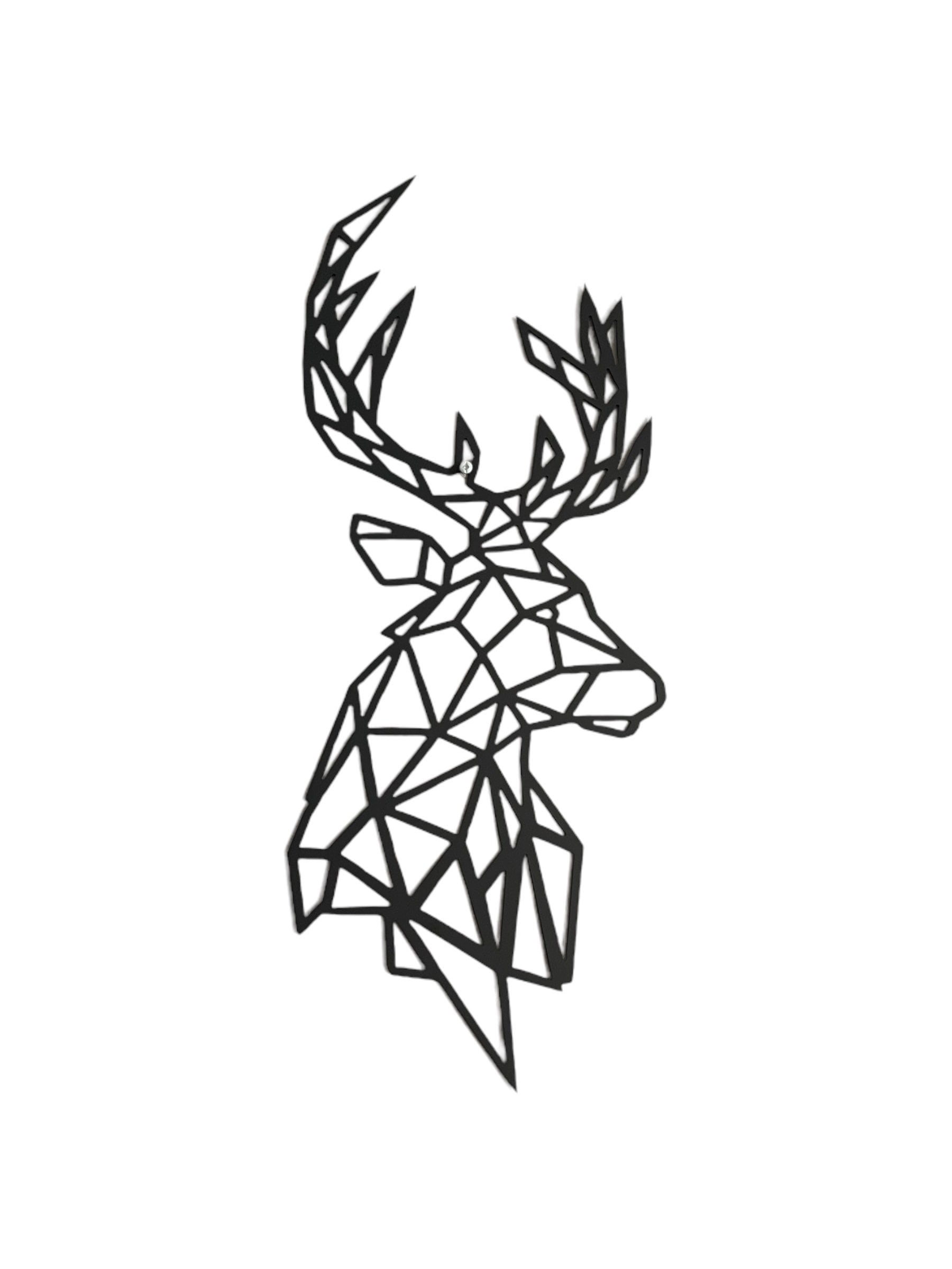 Deer Head Metal Wall Art - Etsy