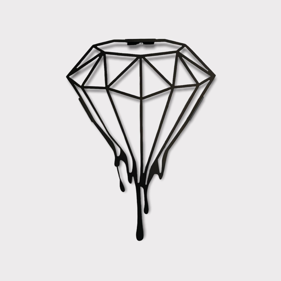 Dripping Diamond Wall Art - Etsy