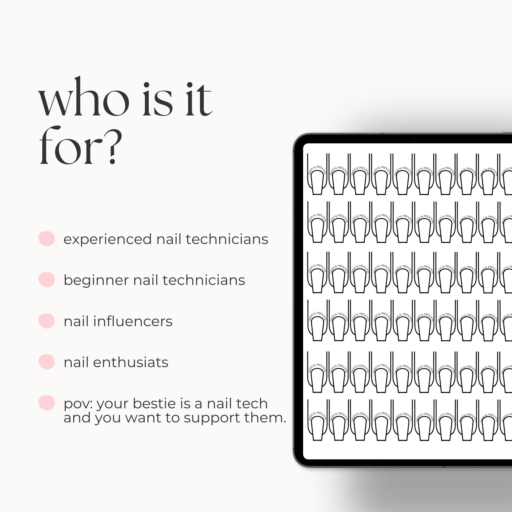 Nail Practice Sheet for Nail Short Bundle Nail Template for - Etsy