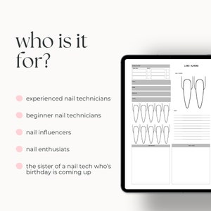 Nail Design Templates for Procreate: Long Square, Almond, Stiletto (PDF ...