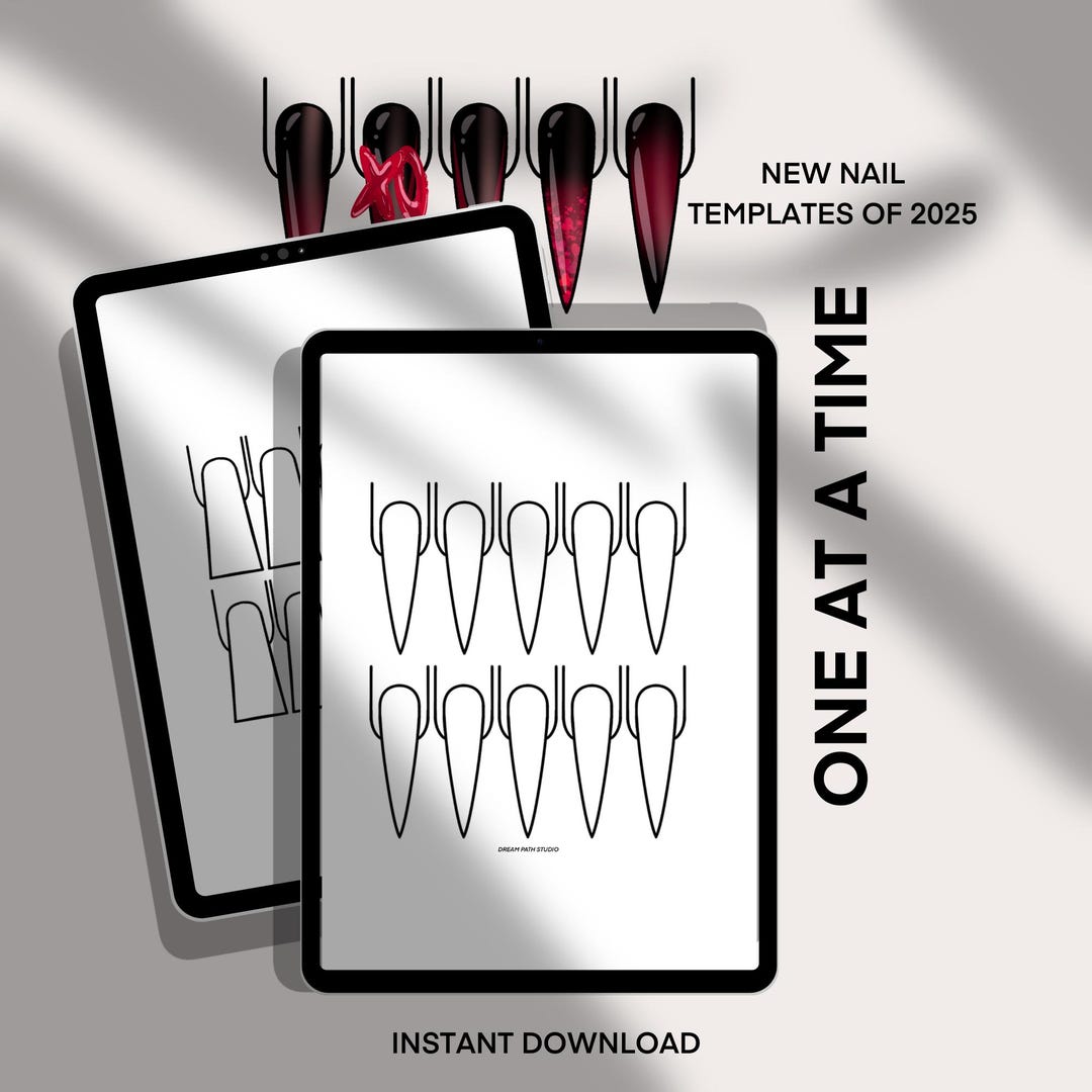 Procreate Nail Templates: Digital Art Design (digital Download) - Etsy