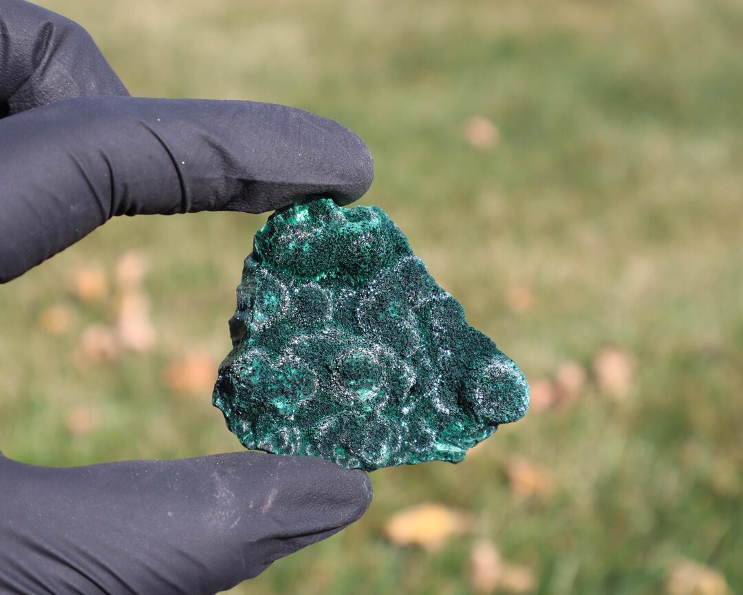 Silky Malachite Specimen, Chatoyant Velvet Malachite, Stone of ...