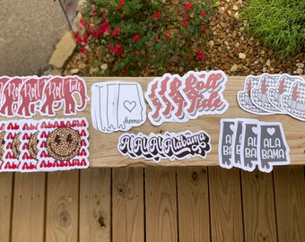 Alabama Football Stickers - Etsy