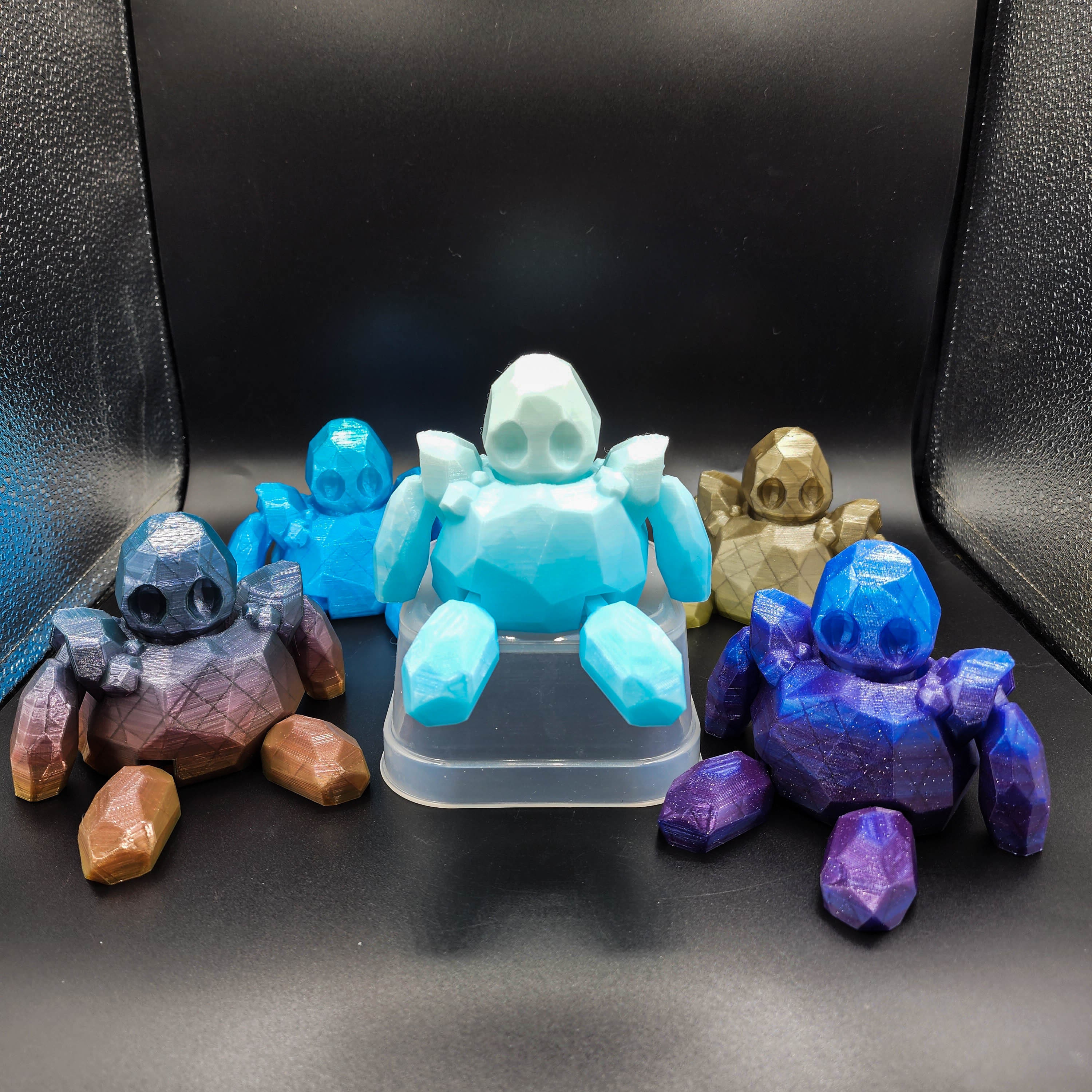 Articulating Golem, 3D Printed, Custom Figurine, Fidget Toy - Etsy