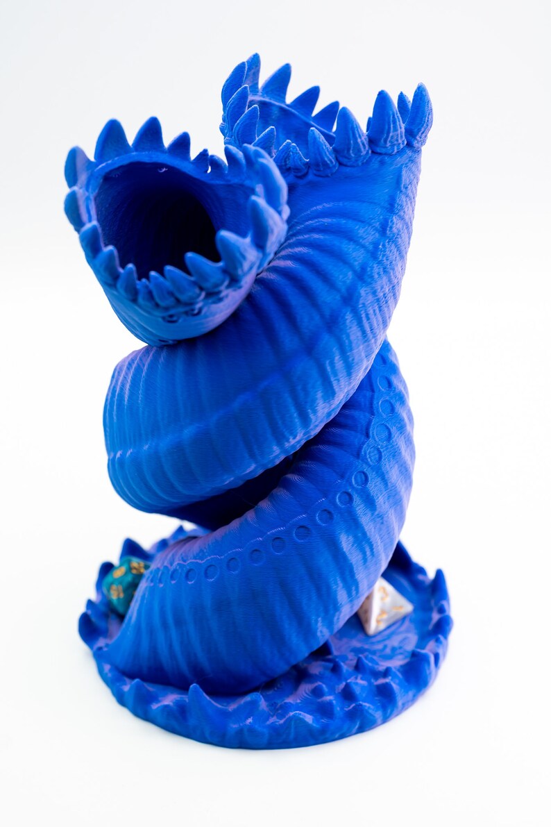 Twin Worm Monster 3D Printed Dice Tower/roller - Etsy
