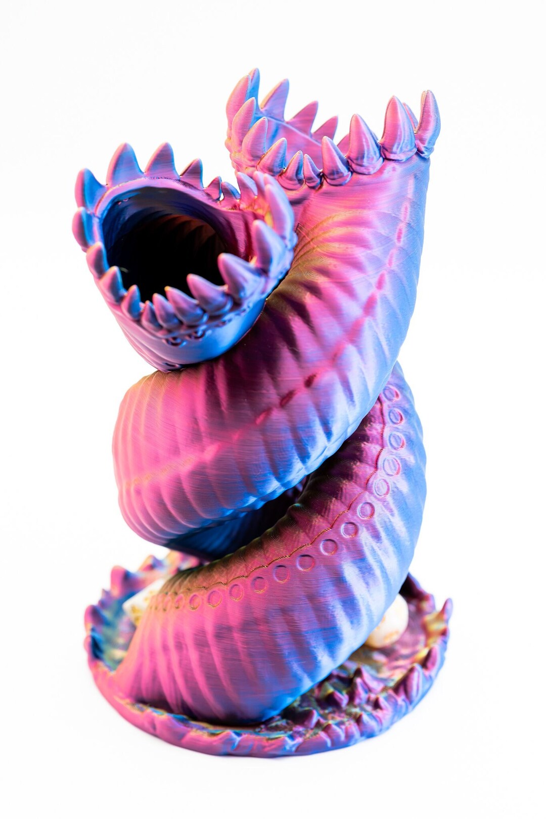 Twin Worm Monster - 3D Printed Dice Tower/roller - Etsy